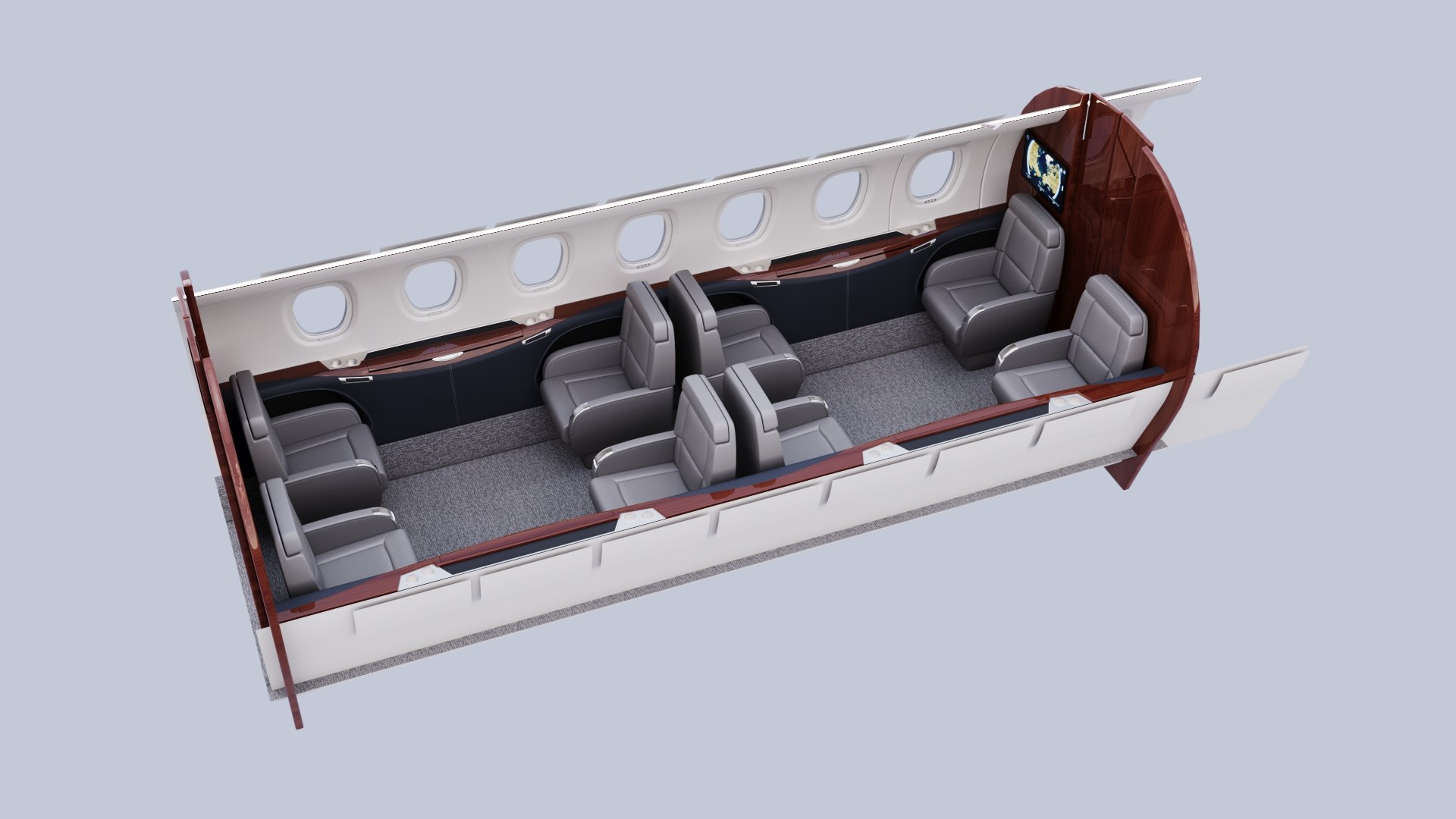 Cessna Citation Longitude Interior 3D - TurboSquid 2144724