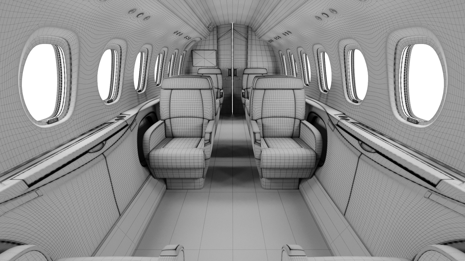 Cessna Citation Longitude Interior 3D - TurboSquid 2144724