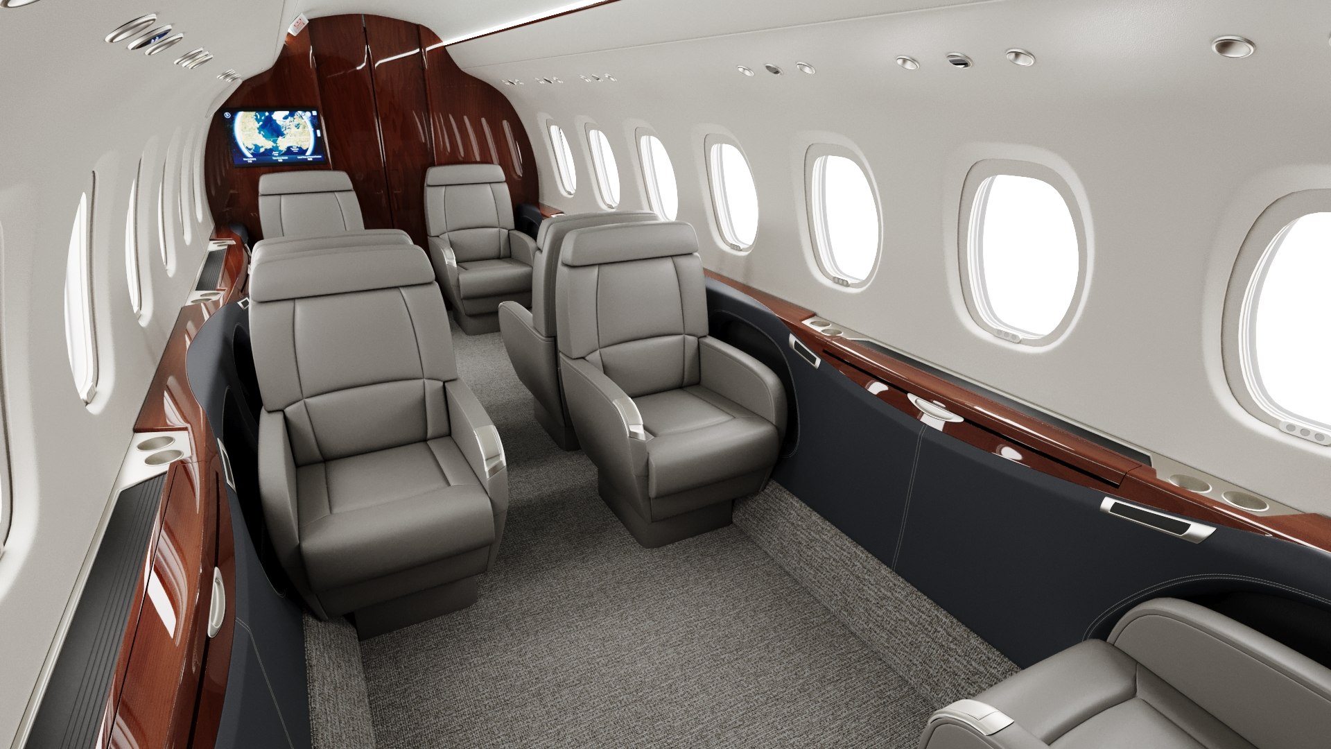 Cessna Citation Longitude Interior 3D - TurboSquid 2144724