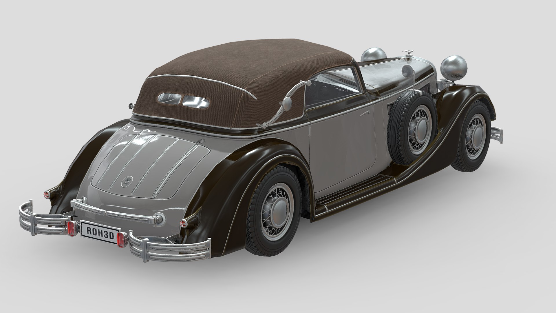 Horch 853 A Sport Cabriolet 1937 3D Model - TurboSquid 2160534