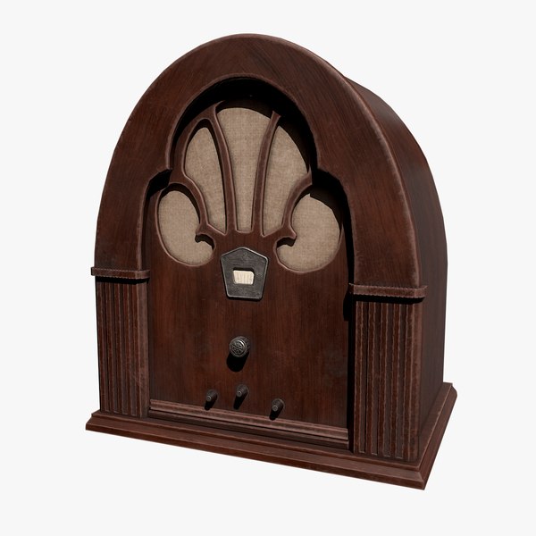 Retro radio model - TurboSquid 1799050