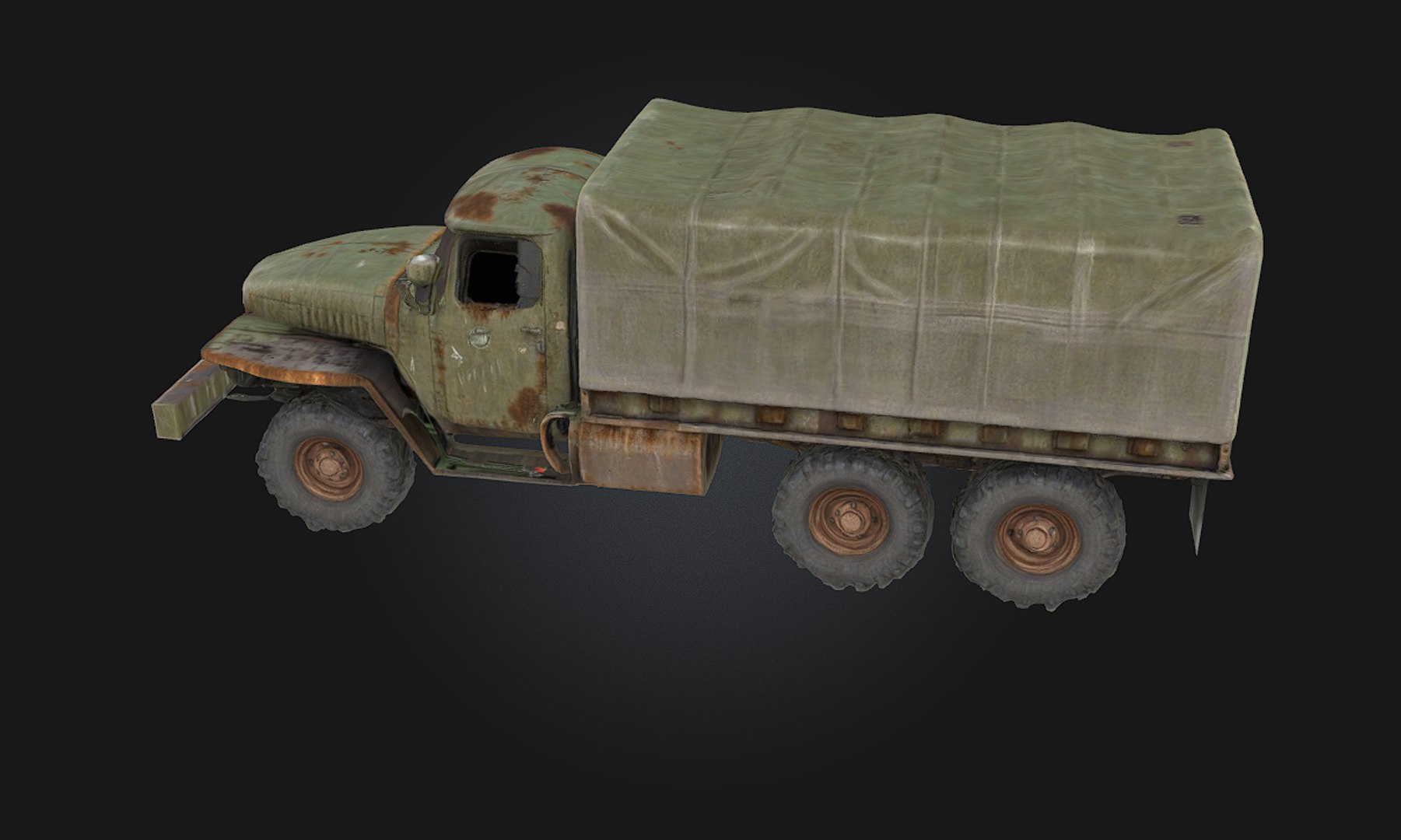 3D Military Cargo Truck Rugged Transport For Tactical Operations Model ...