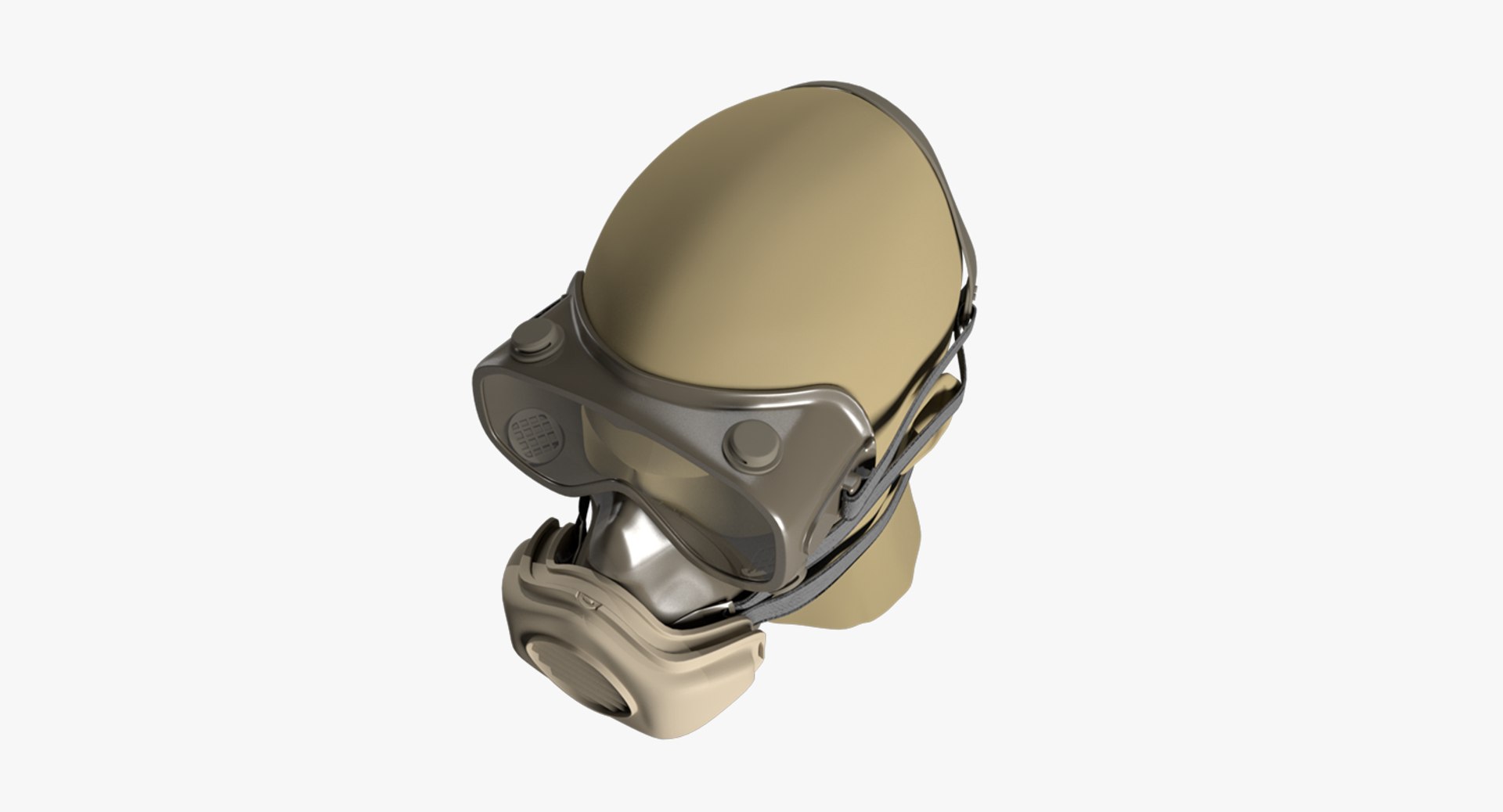 Respirator Dust Mask Half 3D Model - TurboSquid 1295059