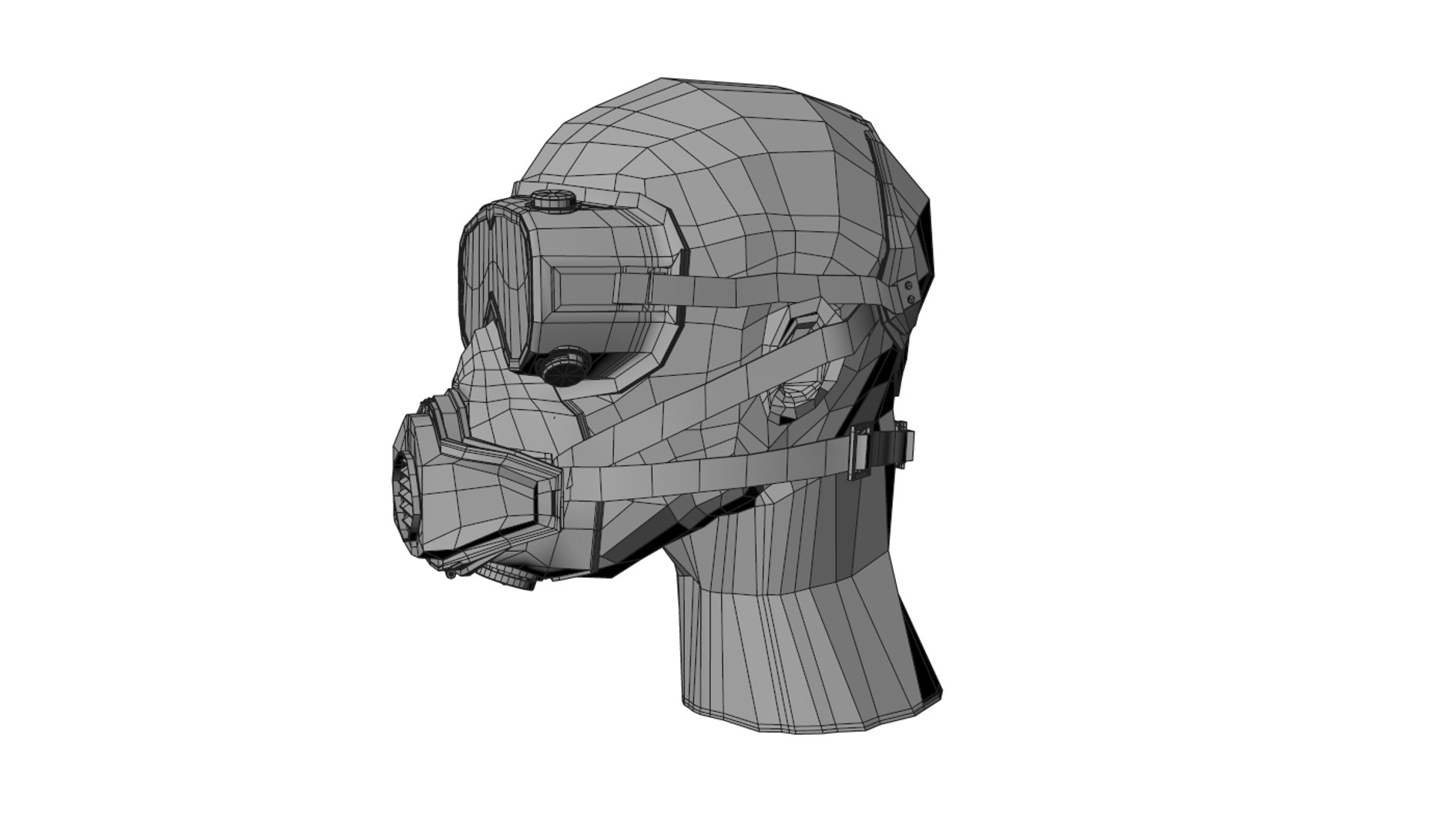 Respirator Dust Mask Half 3D Model - TurboSquid 1295059