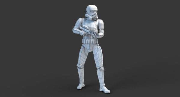 stormtrooper rigged 3d 3ds