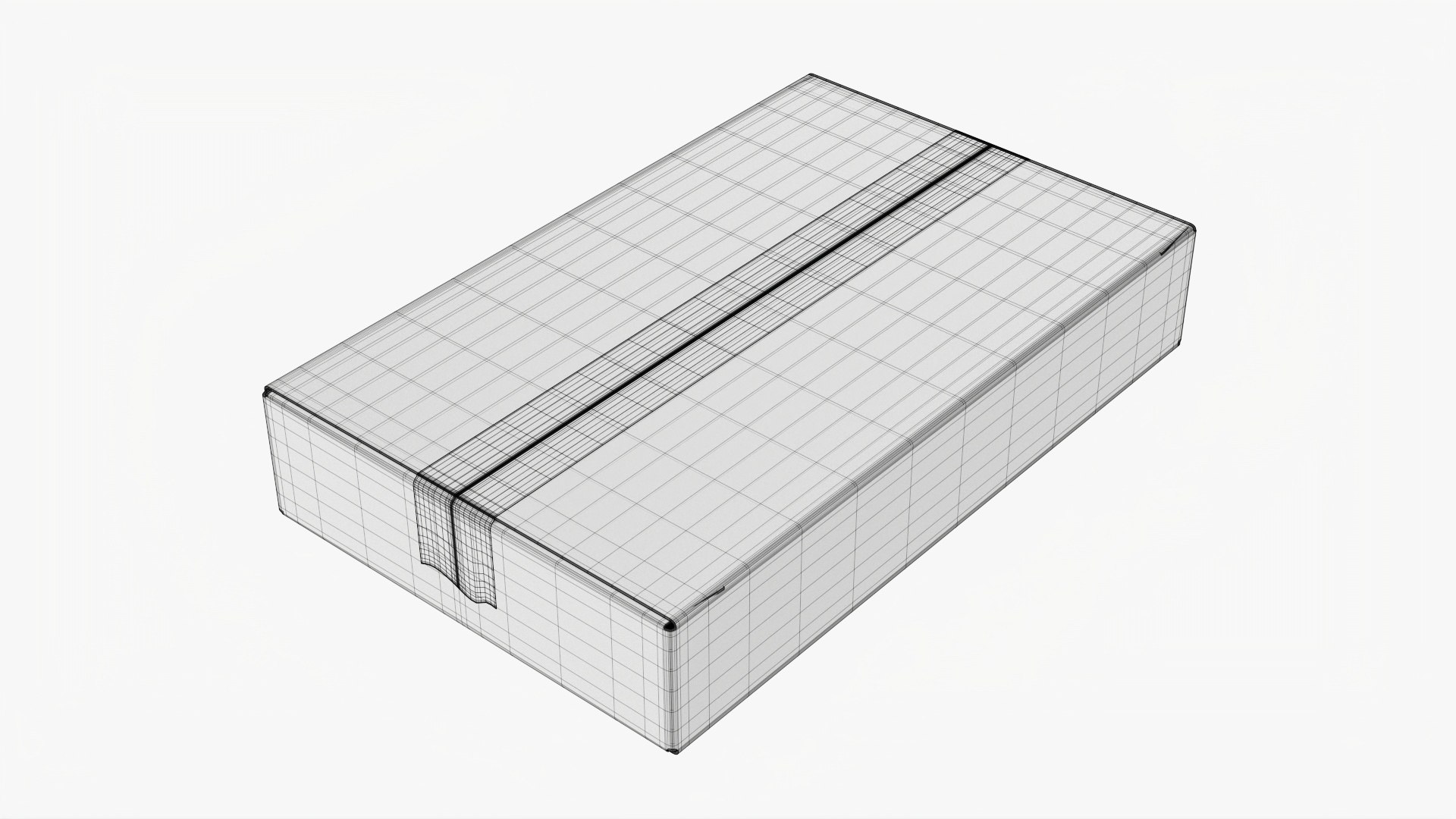 3D Model Boxes Sealed With Packing Tape Mockup - TurboSquid 1767804