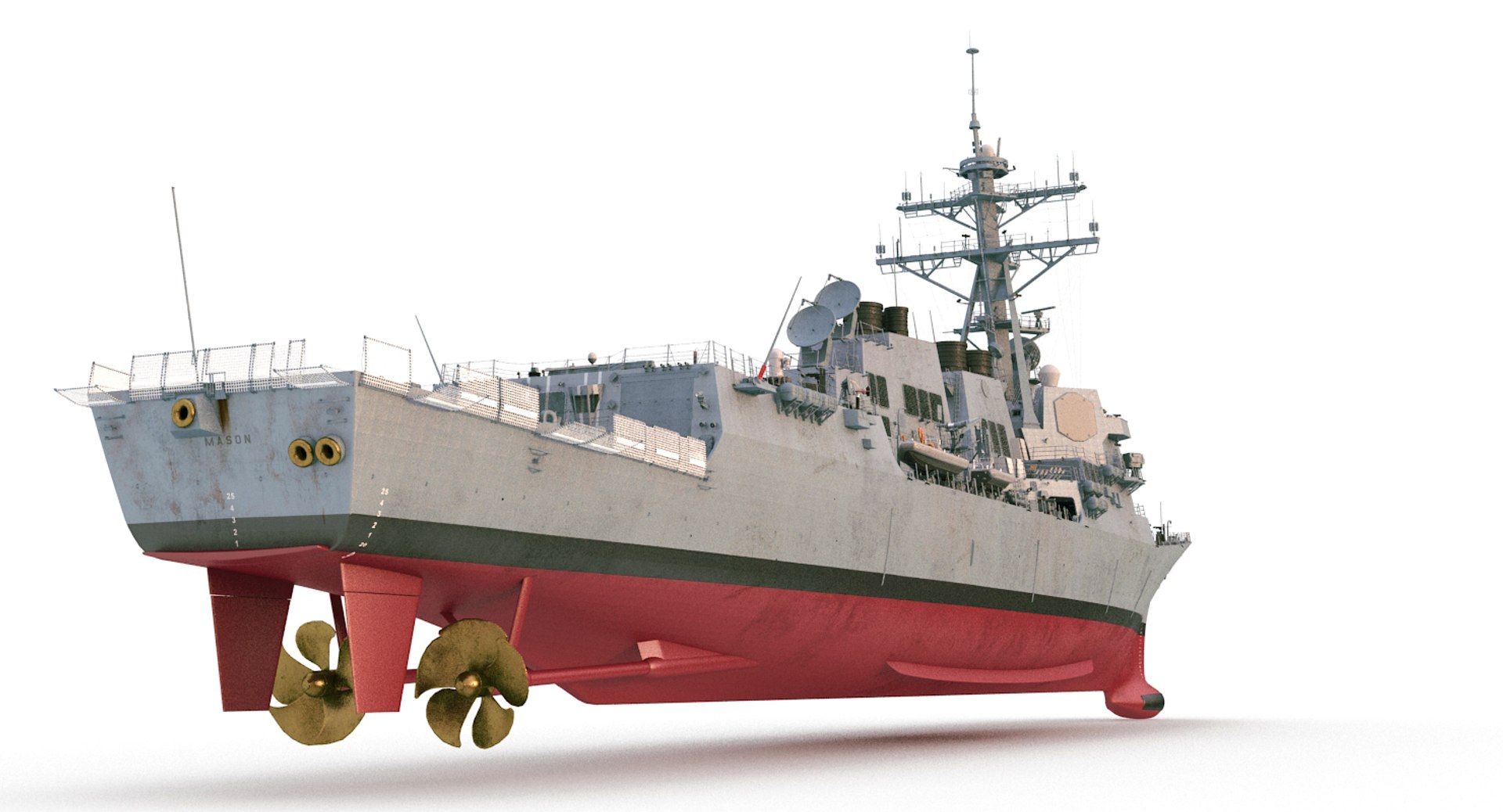 3D uss mason ddg - TurboSquid 1375942
