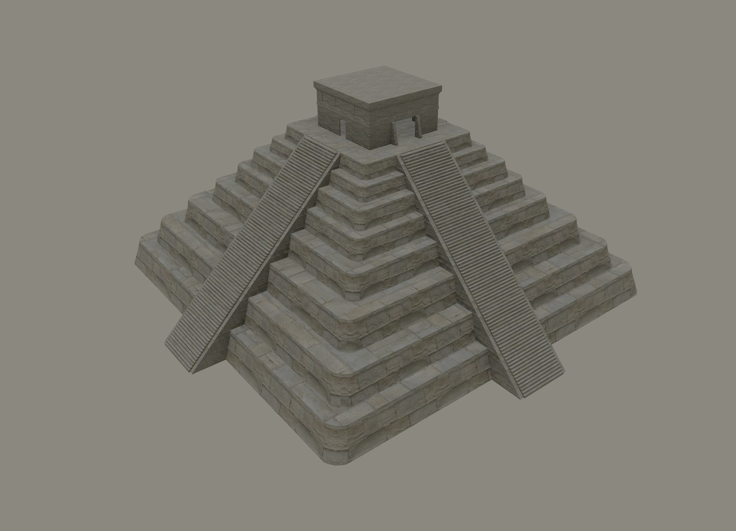 3D Mayan Temple - TurboSquid 1663617