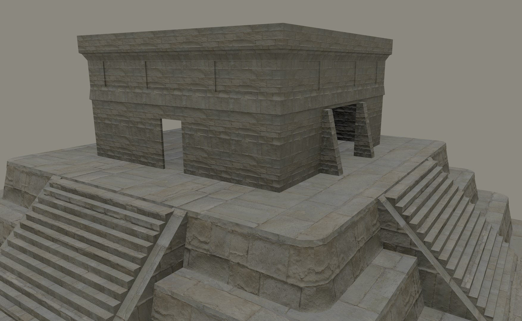 3D Mayan Temple - TurboSquid 1663617