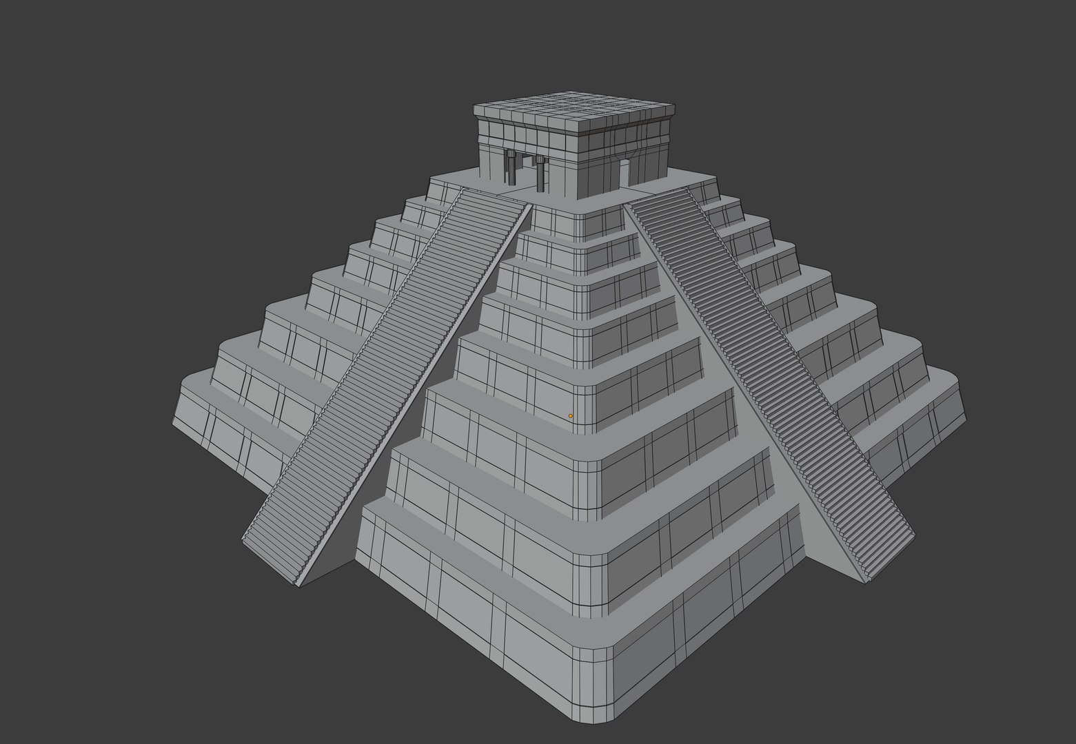 3D Mayan Temple - TurboSquid 1663617