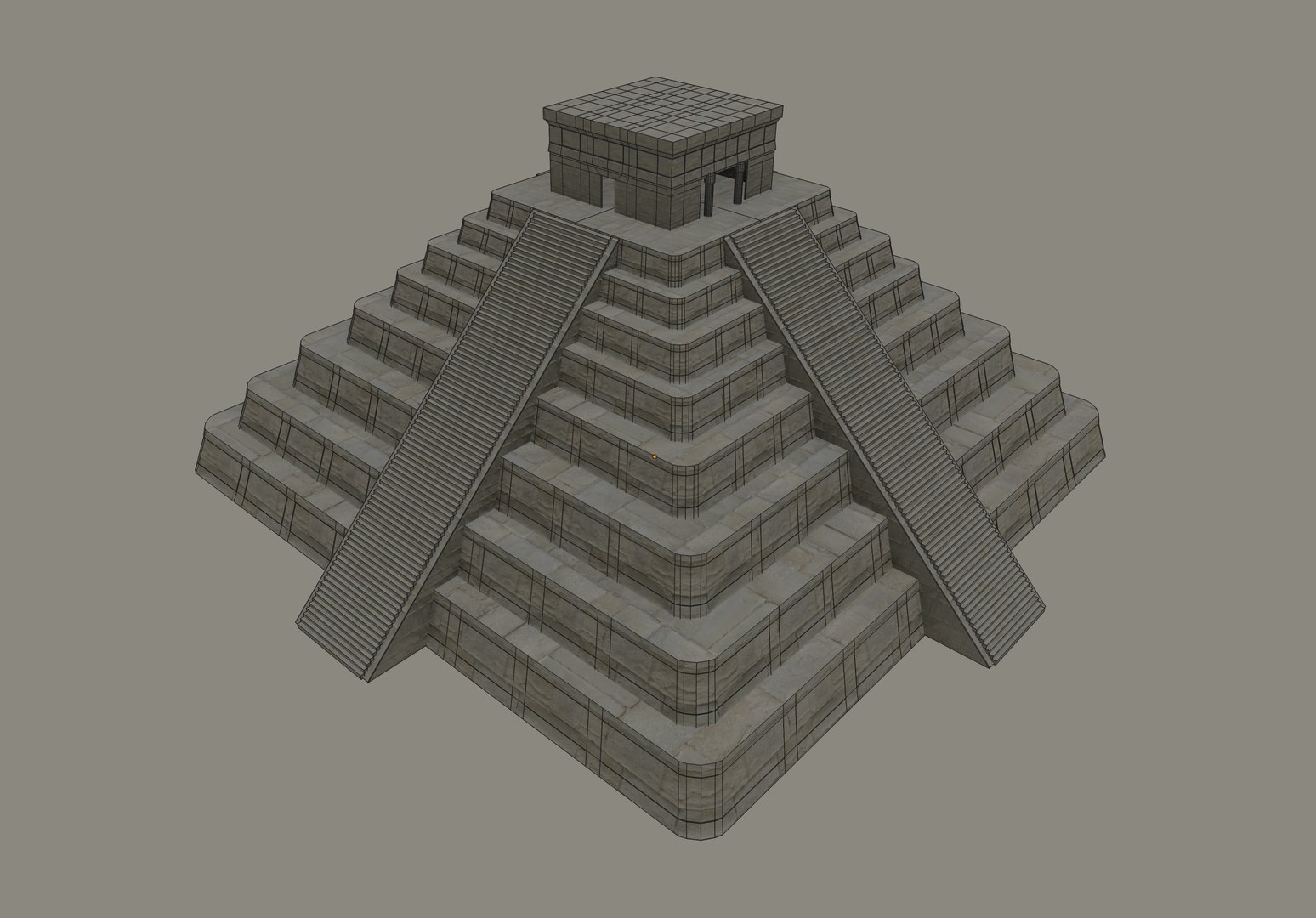 3D Mayan Temple - TurboSquid 1663617