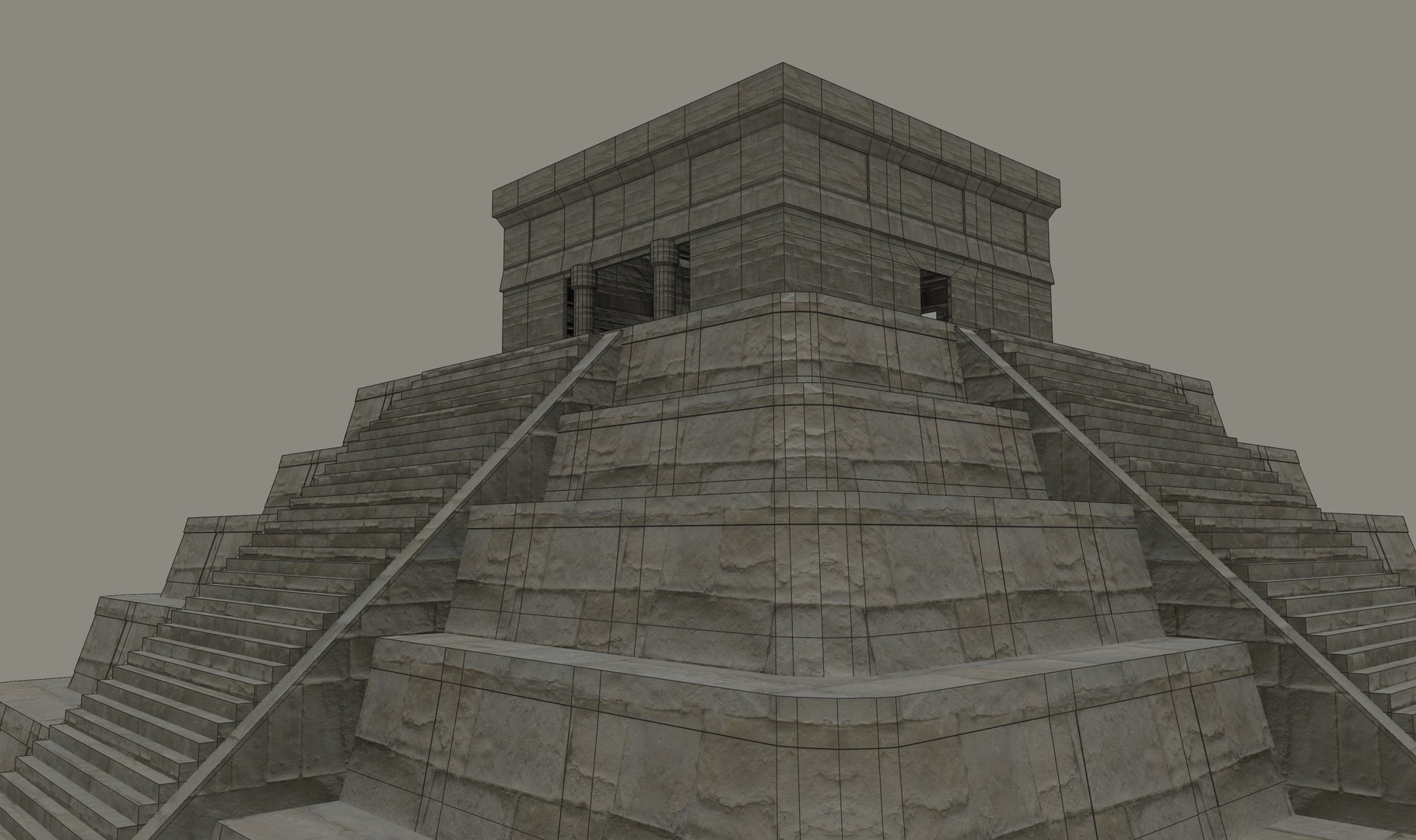 3D Mayan Temple - TurboSquid 1663617