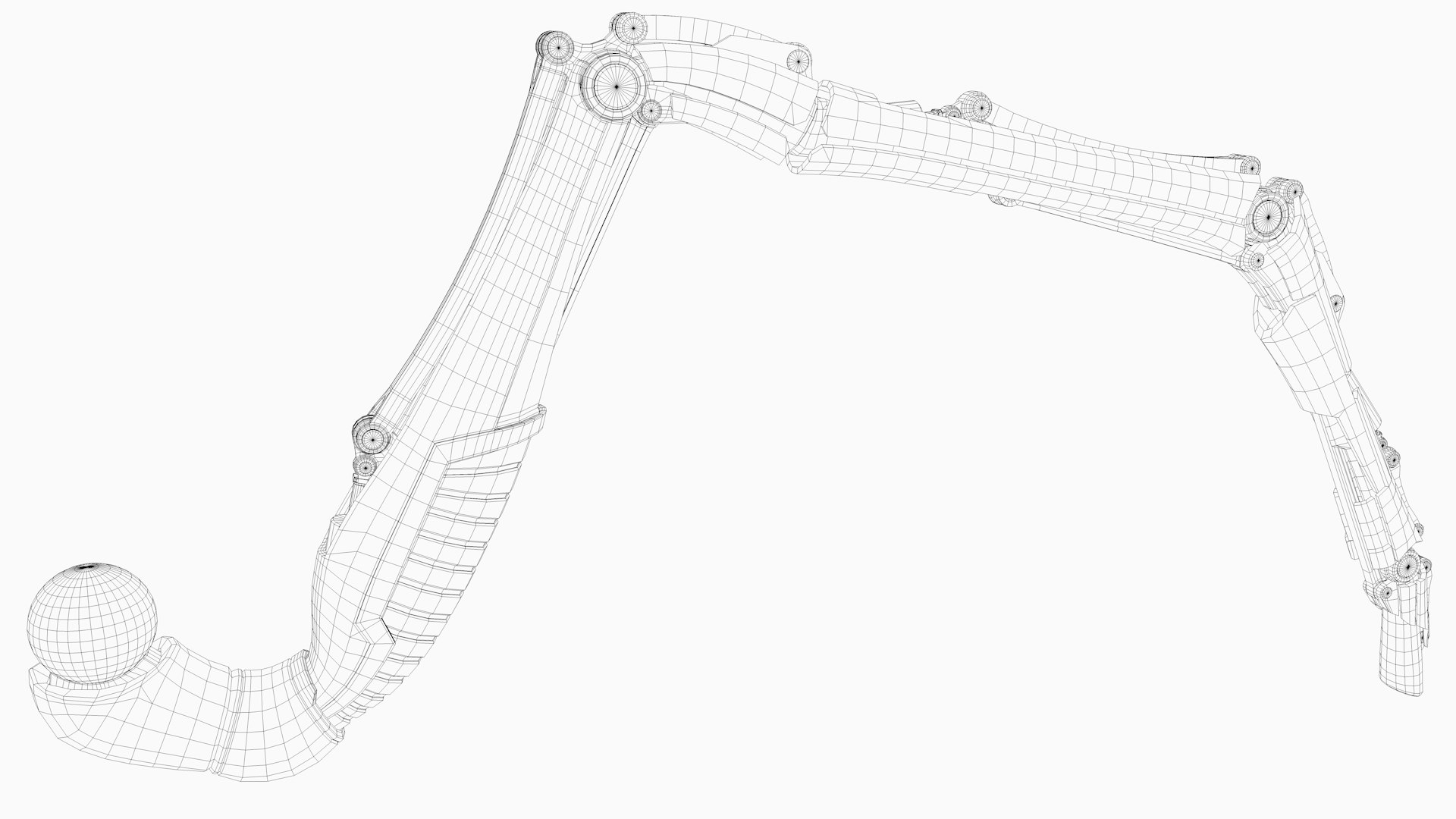 3d Robot Leg Model Turbosquid 2099935