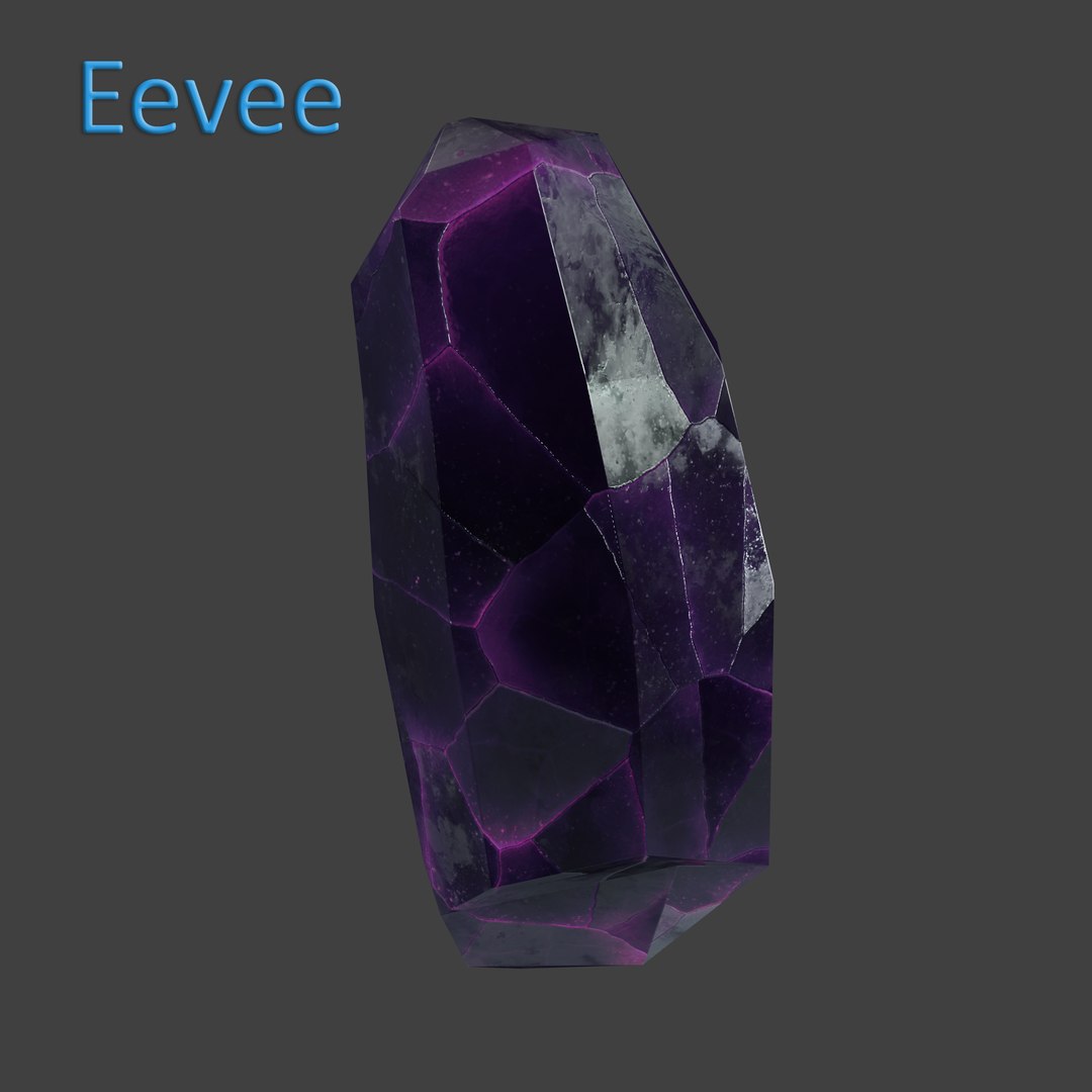 3D Model Stylized Purple Magic Crystal - TurboSquid 2146276