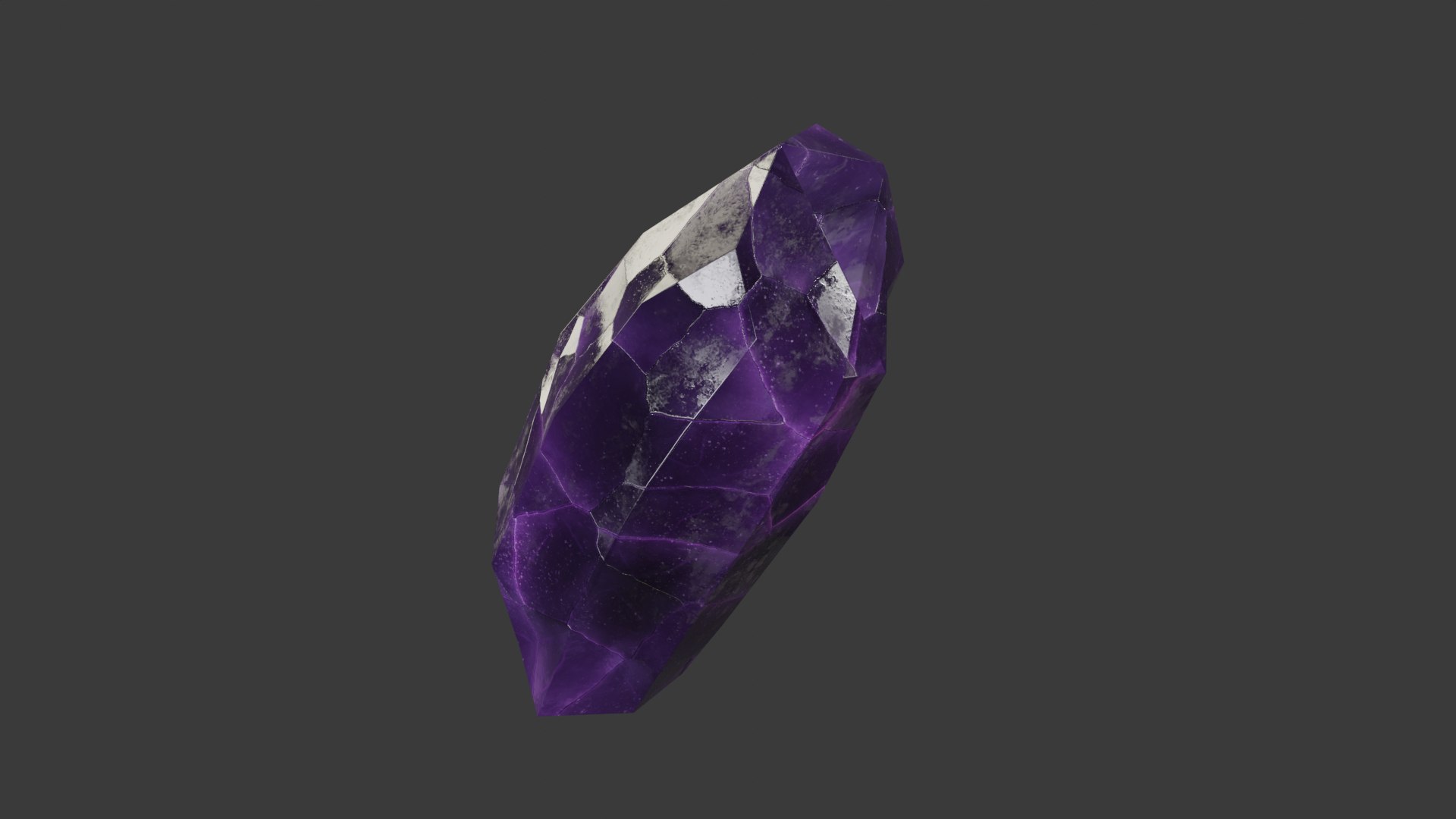 3D Model Stylized Purple Magic Crystal - TurboSquid 2146276