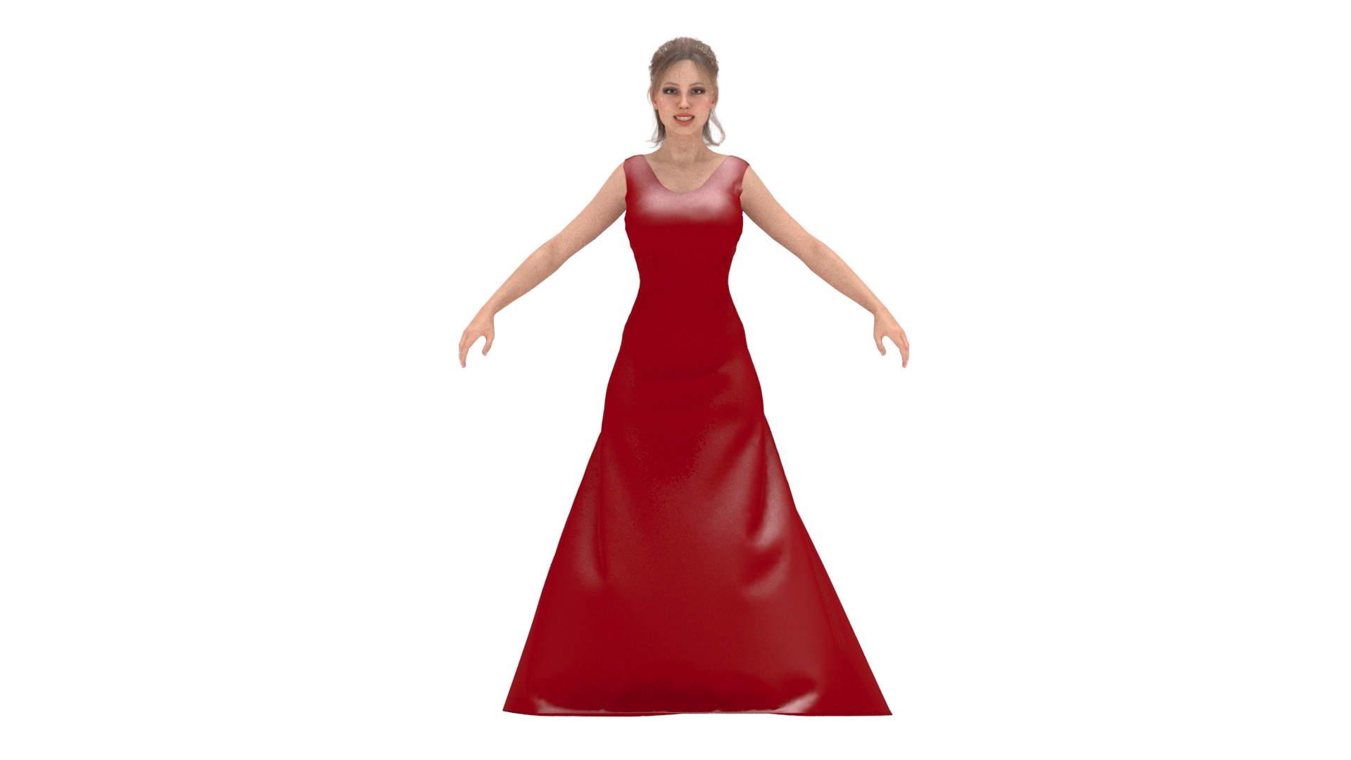 Lady In Red 3D Model - TurboSquid 1797644
