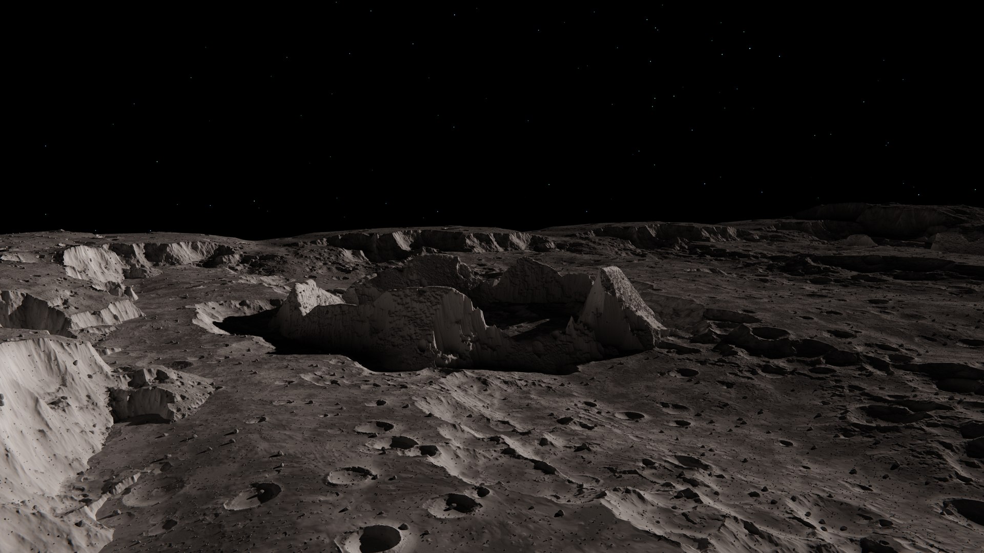 3D Photorealistic Moon Surface Model - TurboSquid 1984037