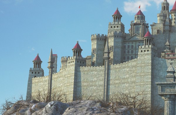 ファンタジーシティキャッスルアイランド3Dモデル - TurboSquid 1723409