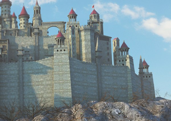 ファンタジーシティキャッスルアイランド3Dモデル - TurboSquid 1723409