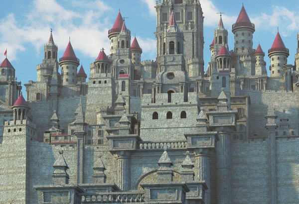 ファンタジーシティキャッスルアイランド3Dモデル - TurboSquid 1723409