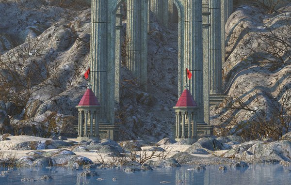 ファンタジーシティキャッスルアイランド3Dモデル - TurboSquid 1723409