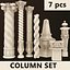 Columns 7 Set 3d Dxf