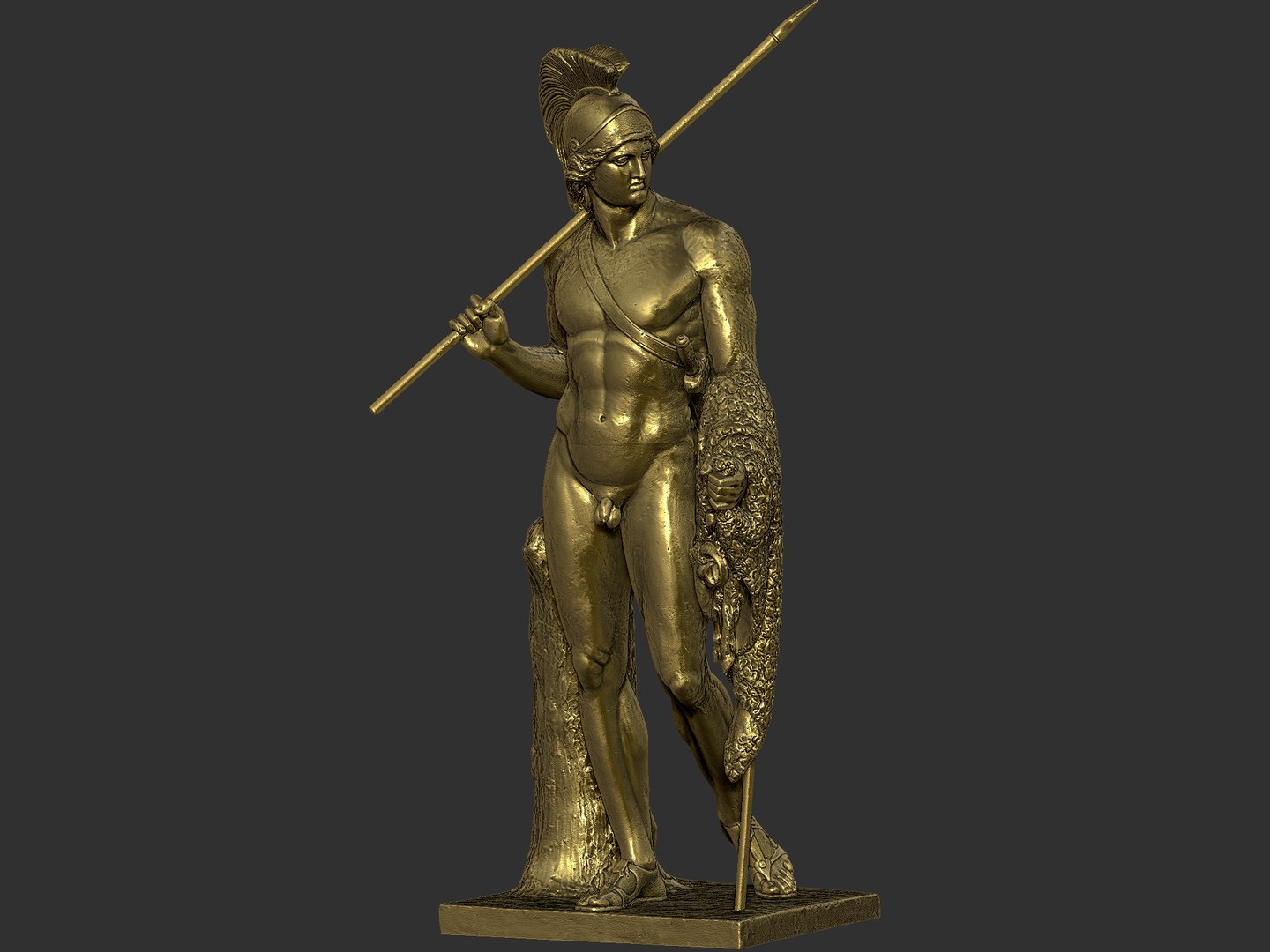 Poseidon Ancient Statue 3D Model - TurboSquid 2243335