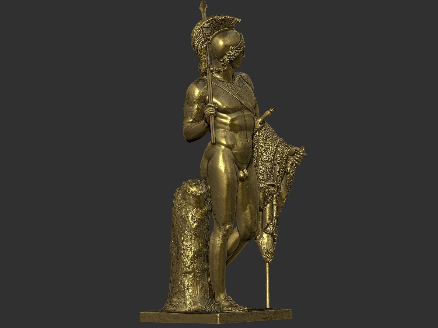 Poseidon Ancient Statue 3D Model - TurboSquid 2243335