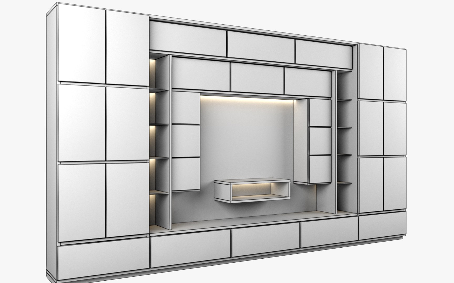 3d tv modern living cabinets