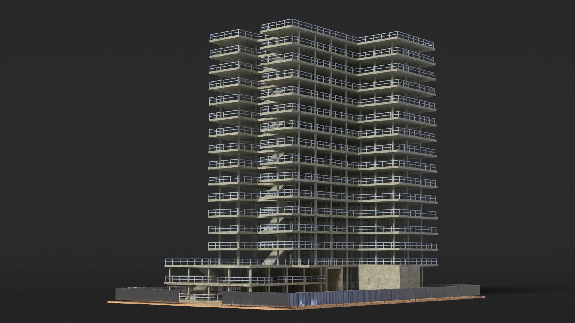 3D High Rise Building Under Construction - TurboSquid 2325155