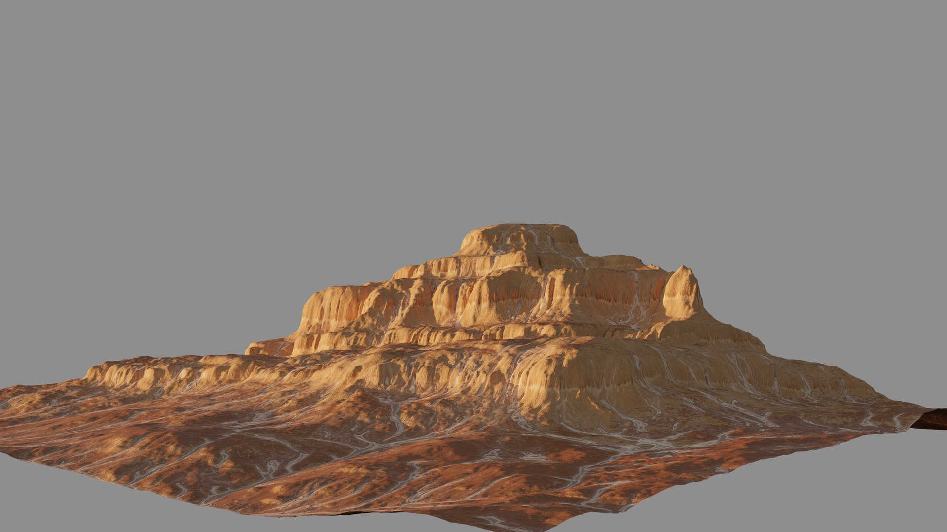 3D 8K Detailed Cliff Landscape - TurboSquid 1809186