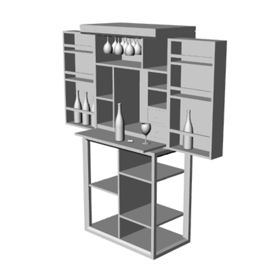3d Model Bar