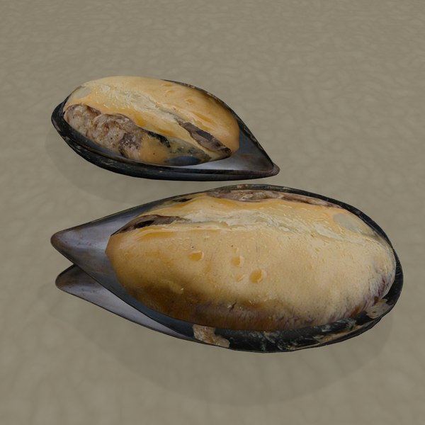 stuffed mussels 3d model