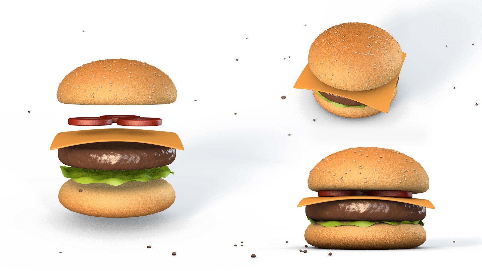 Animated Burger 3D - TurboSquid 2347153
