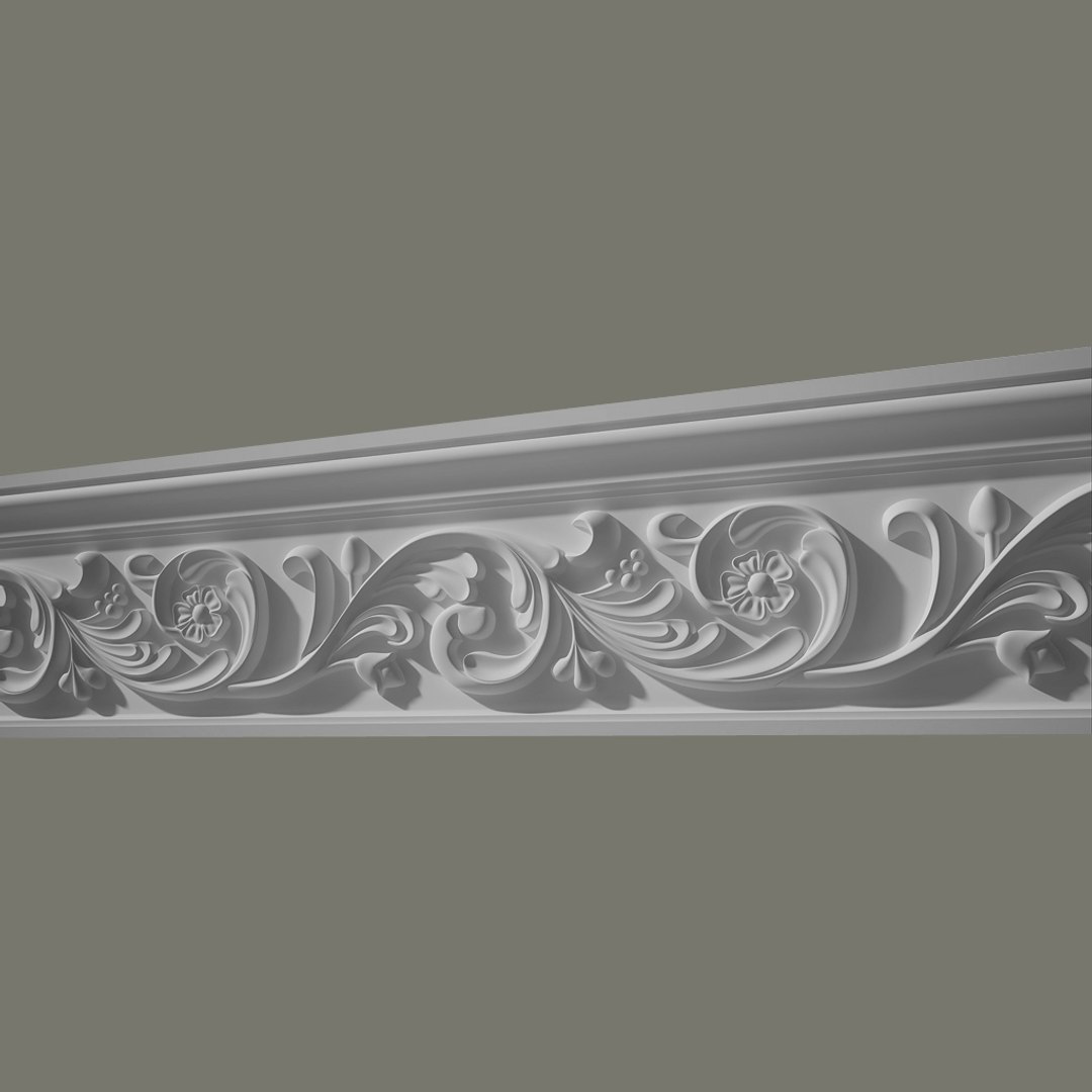 3d Model Decorate Cornice Ornament