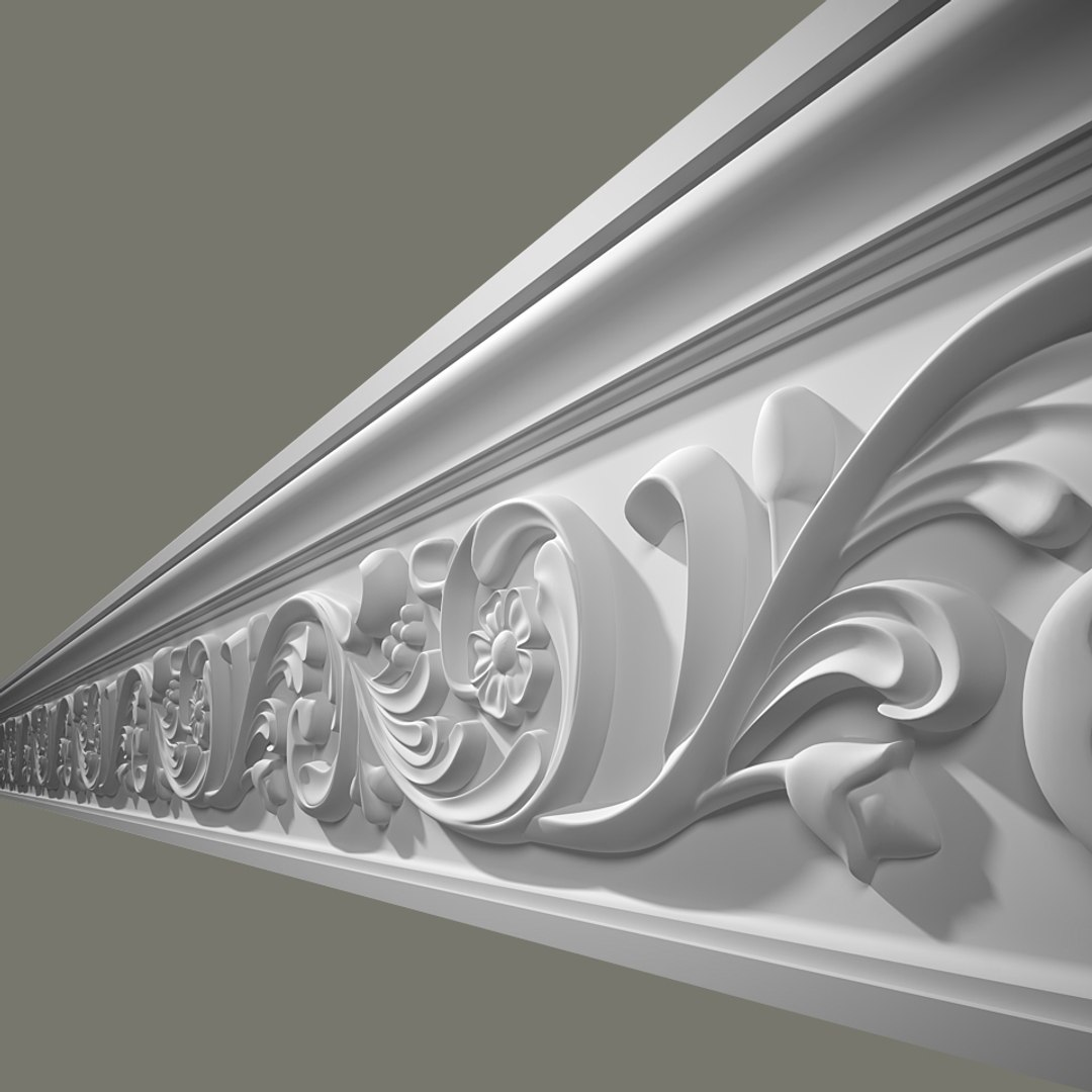 3d Model Decorate Cornice Ornament
