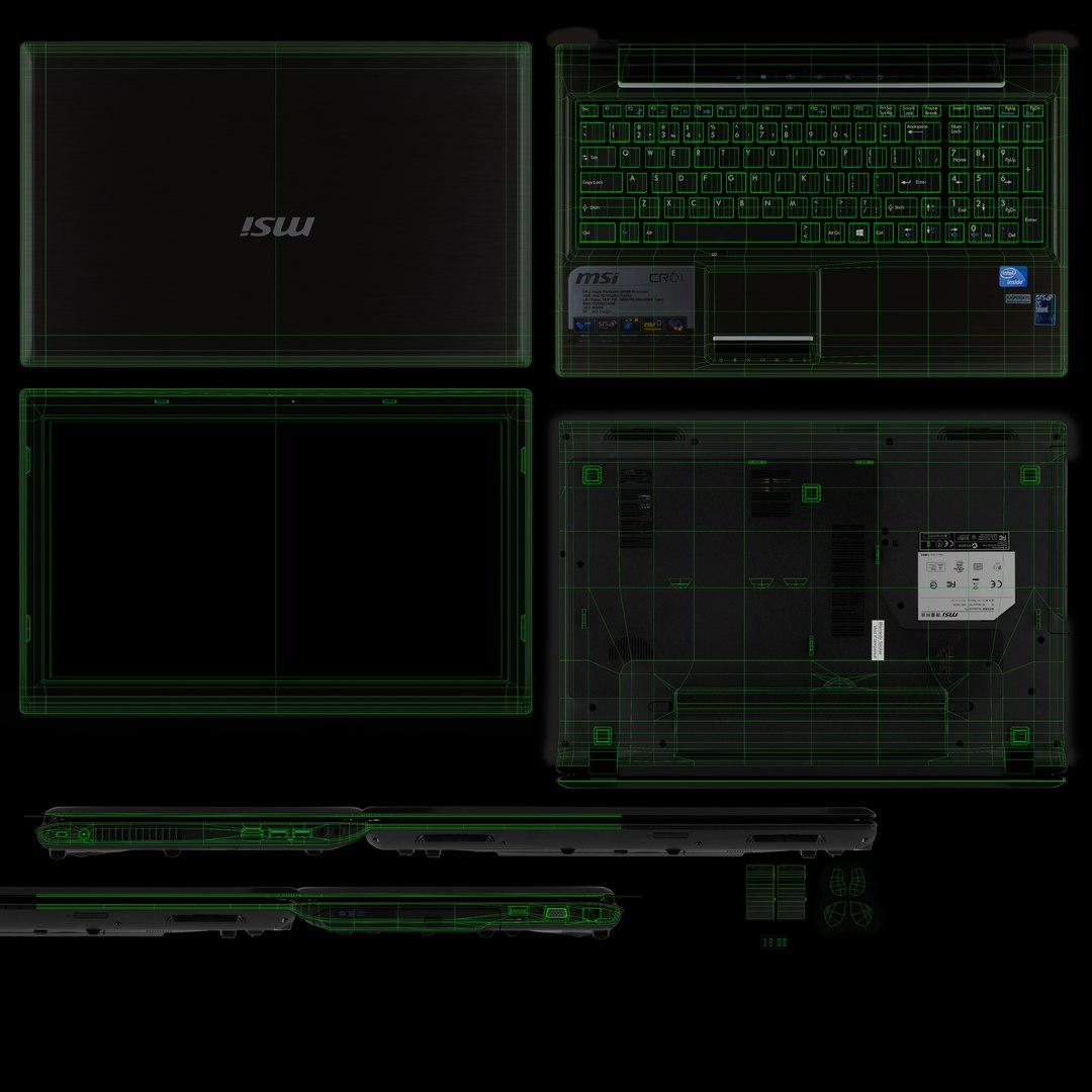 Low-poly Msi Cr61 3d Model