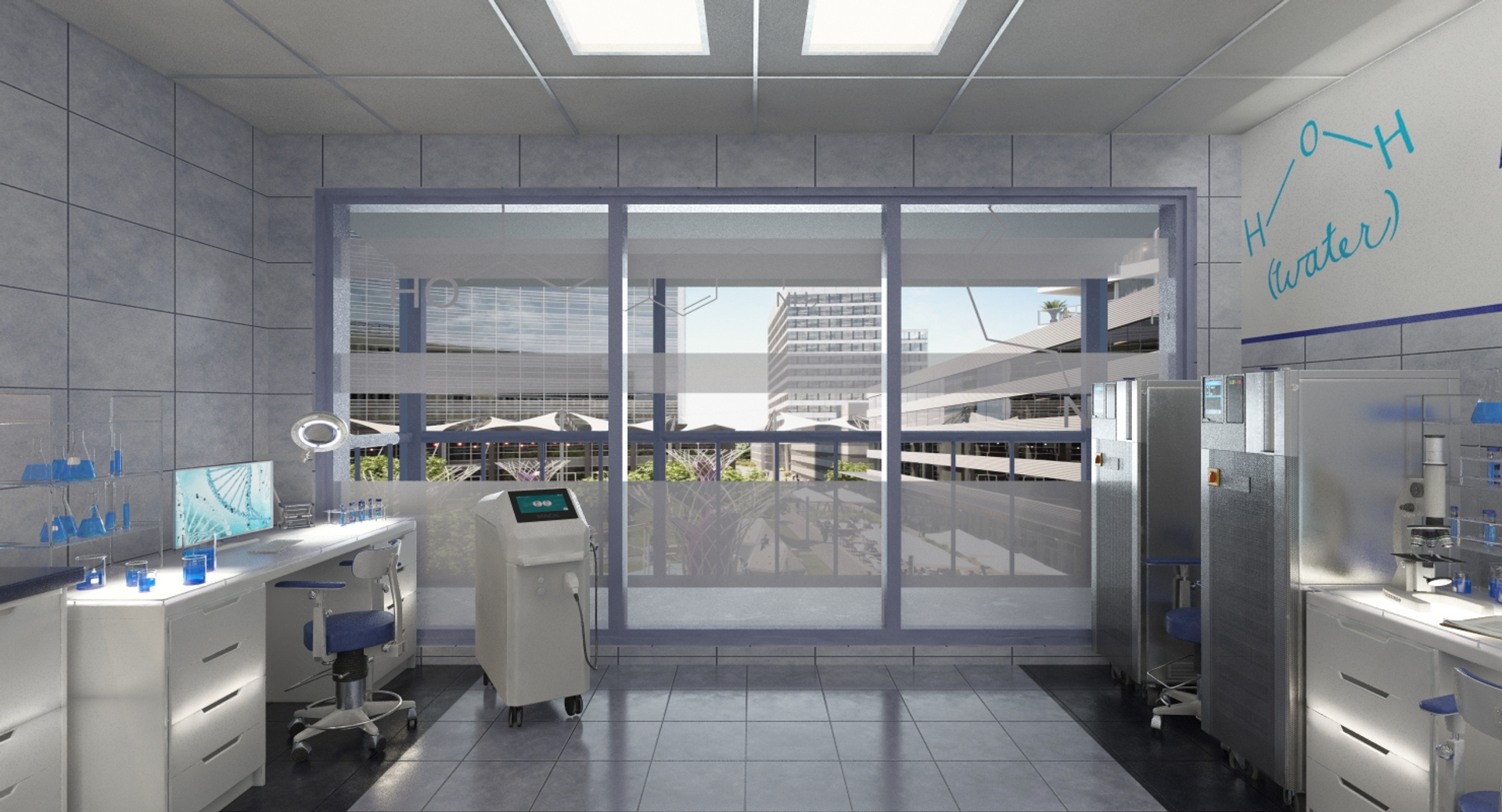 3D Scientific Laboratory Model - TurboSquid 1405393