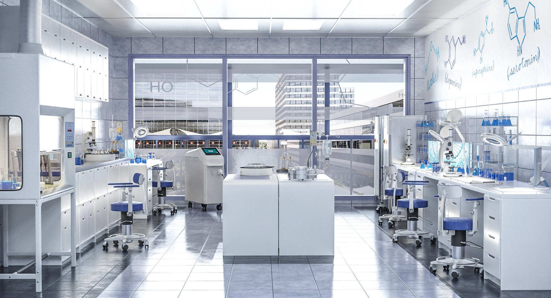 3D Scientific Laboratory Model - TurboSquid 1405393