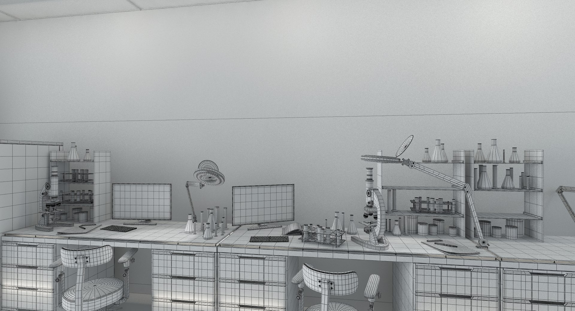 3D Scientific Laboratory Model - TurboSquid 1405393