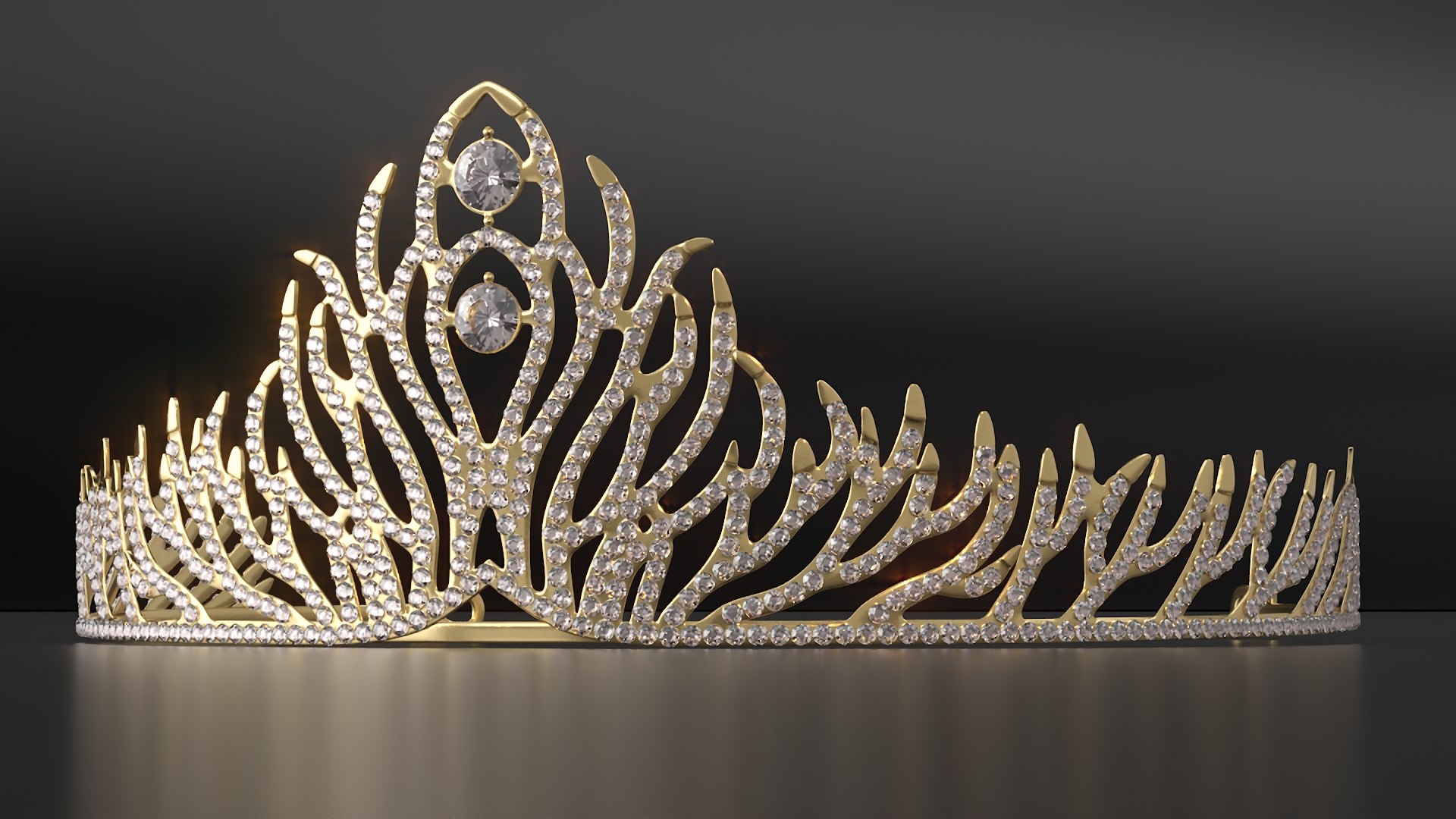 Golden Tiaras Collection 3D - TurboSquid 2376651
