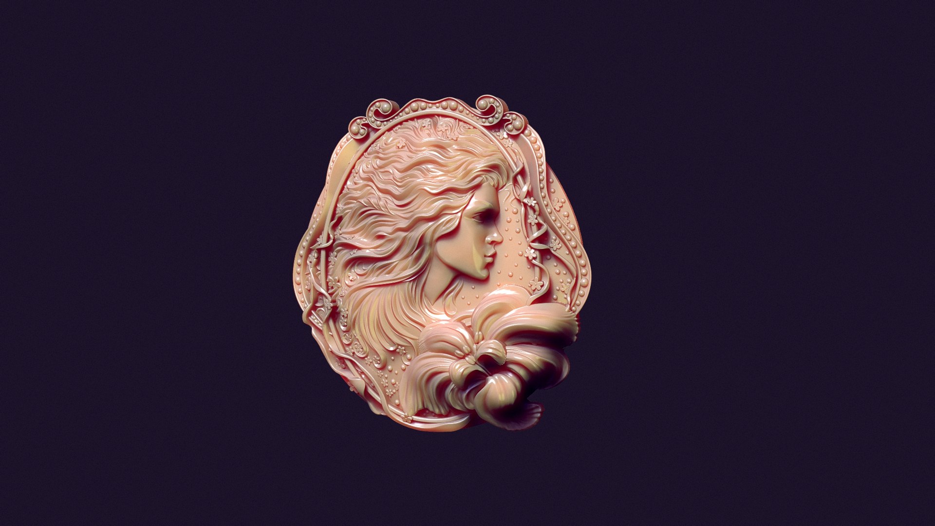 Cameo With A Girl 3D - TurboSquid 2022155