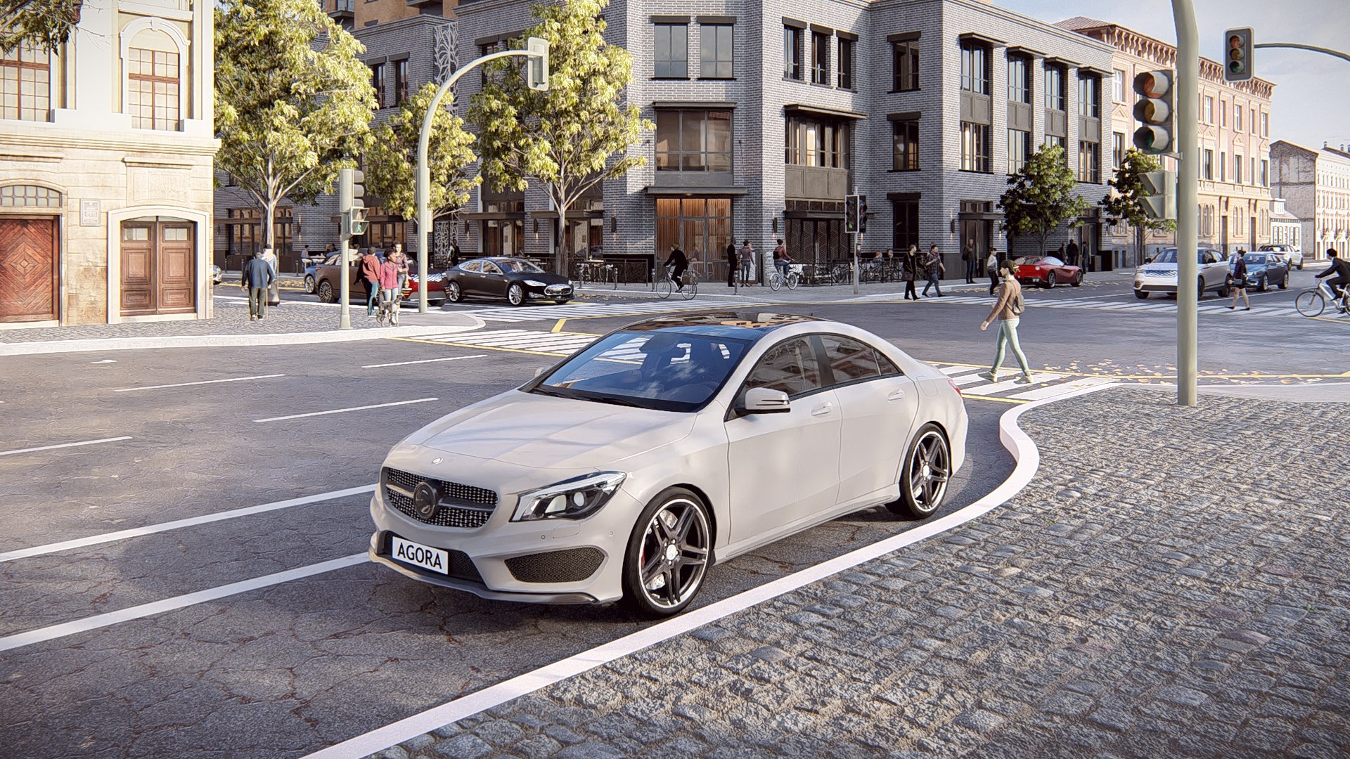 3D High-Quality Car - Mercedes CLA model - TurboSquid 2174196