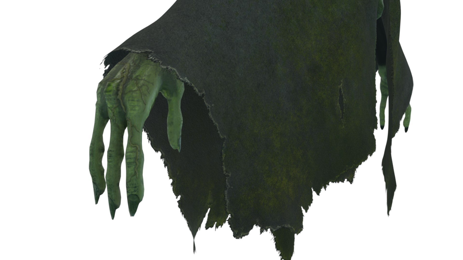 3D shrouded creature rigged character - TurboSquid 1390807