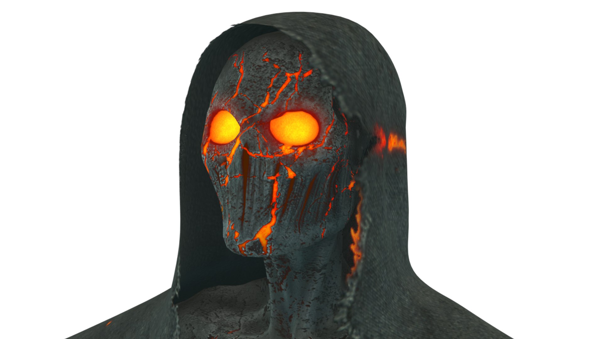 3D shrouded creature rigged character - TurboSquid 1390807