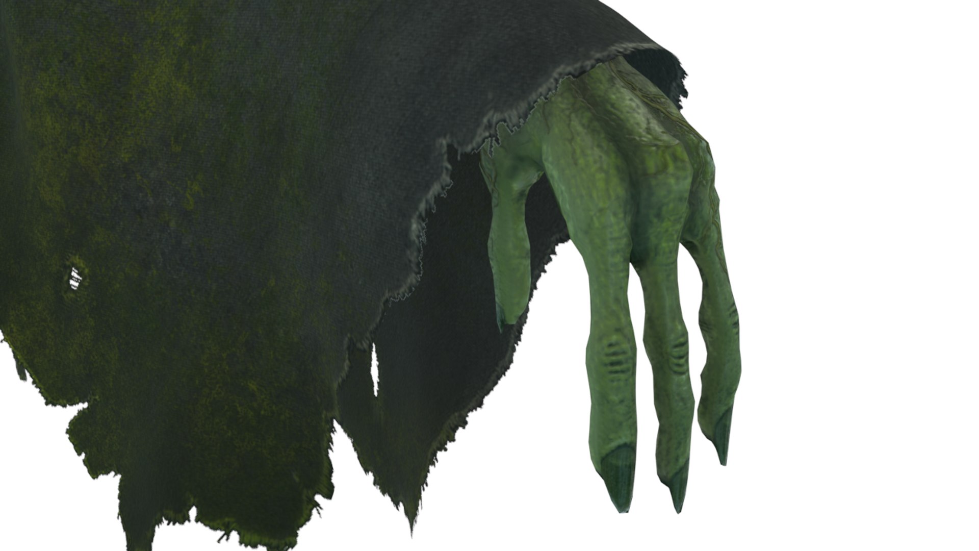 3D shrouded creature rigged character - TurboSquid 1390807