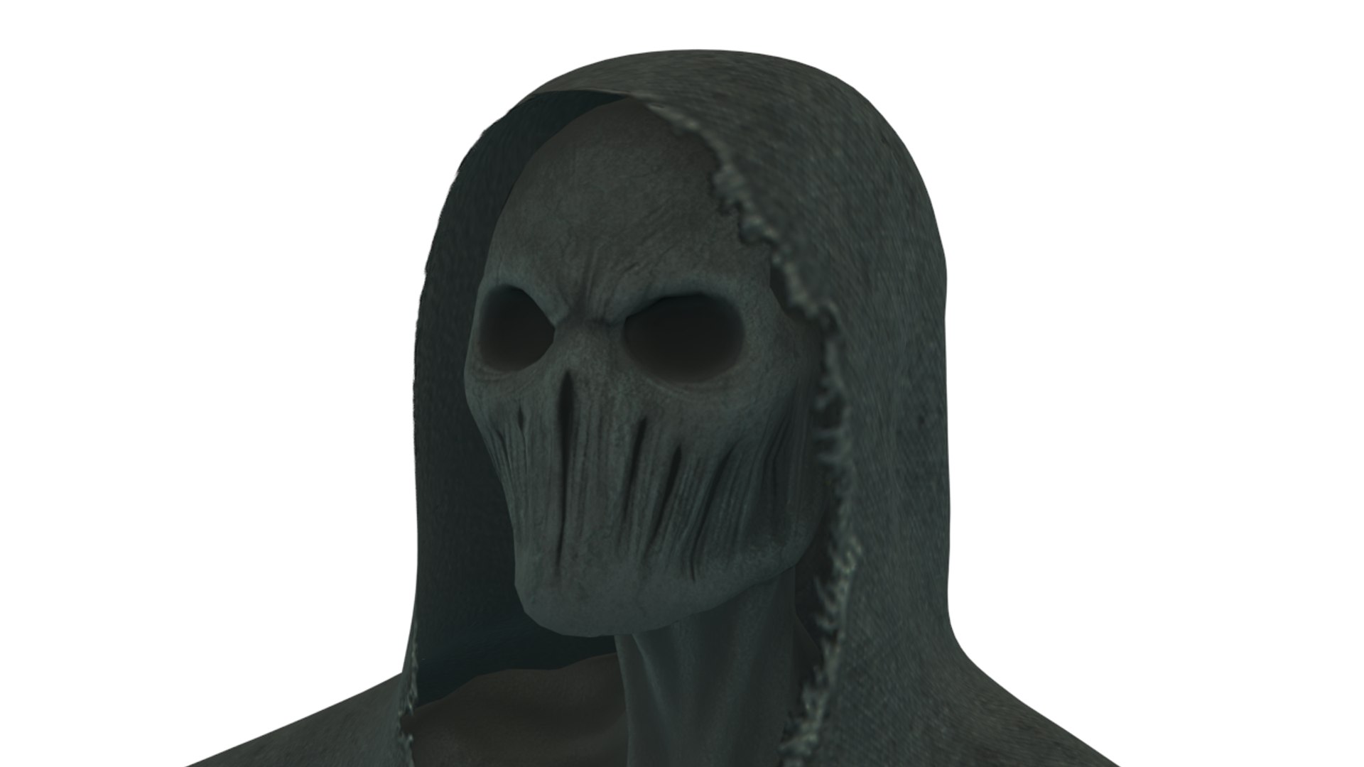 3D shrouded creature rigged character - TurboSquid 1390807