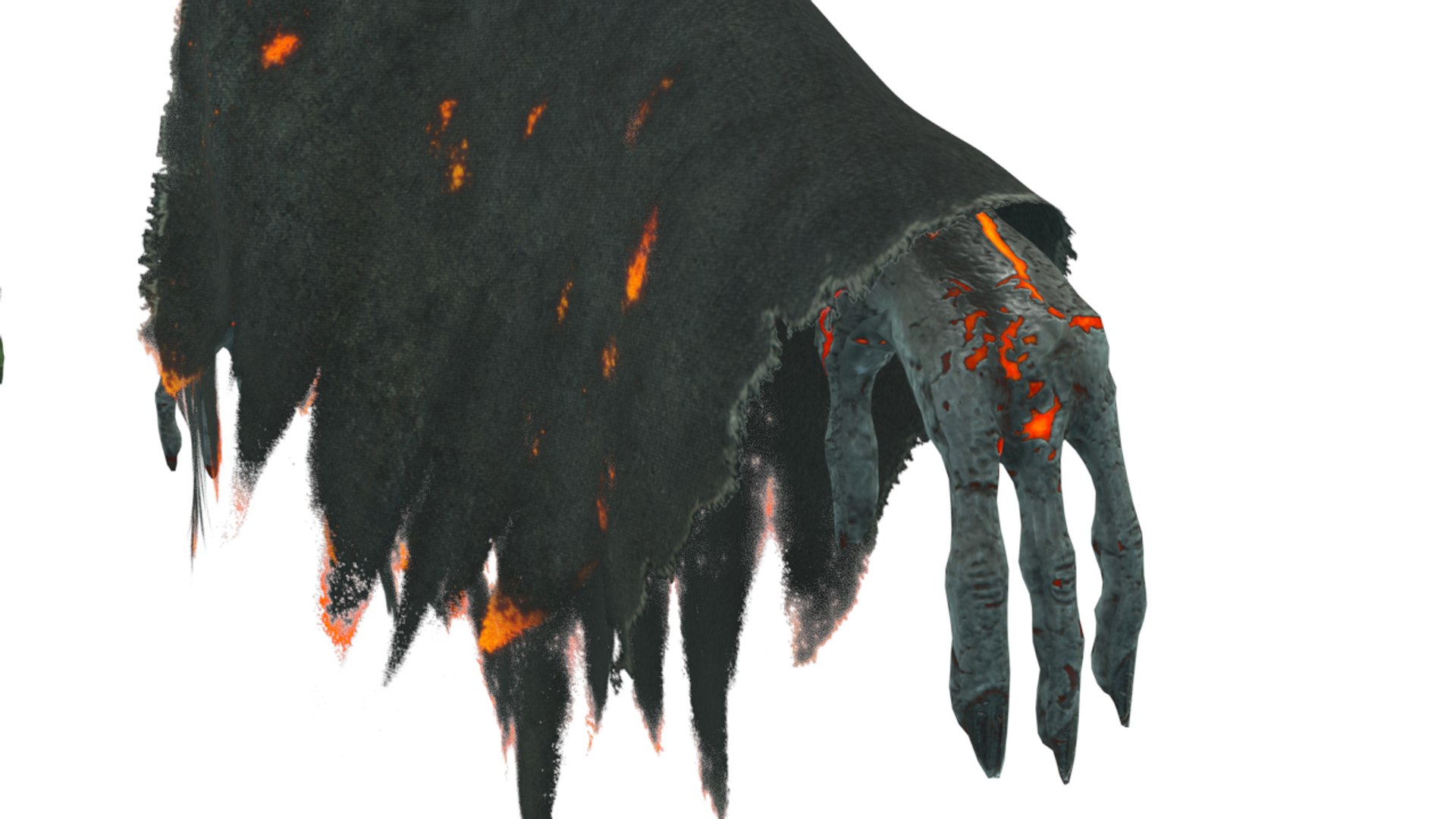 3D shrouded creature rigged character - TurboSquid 1390807