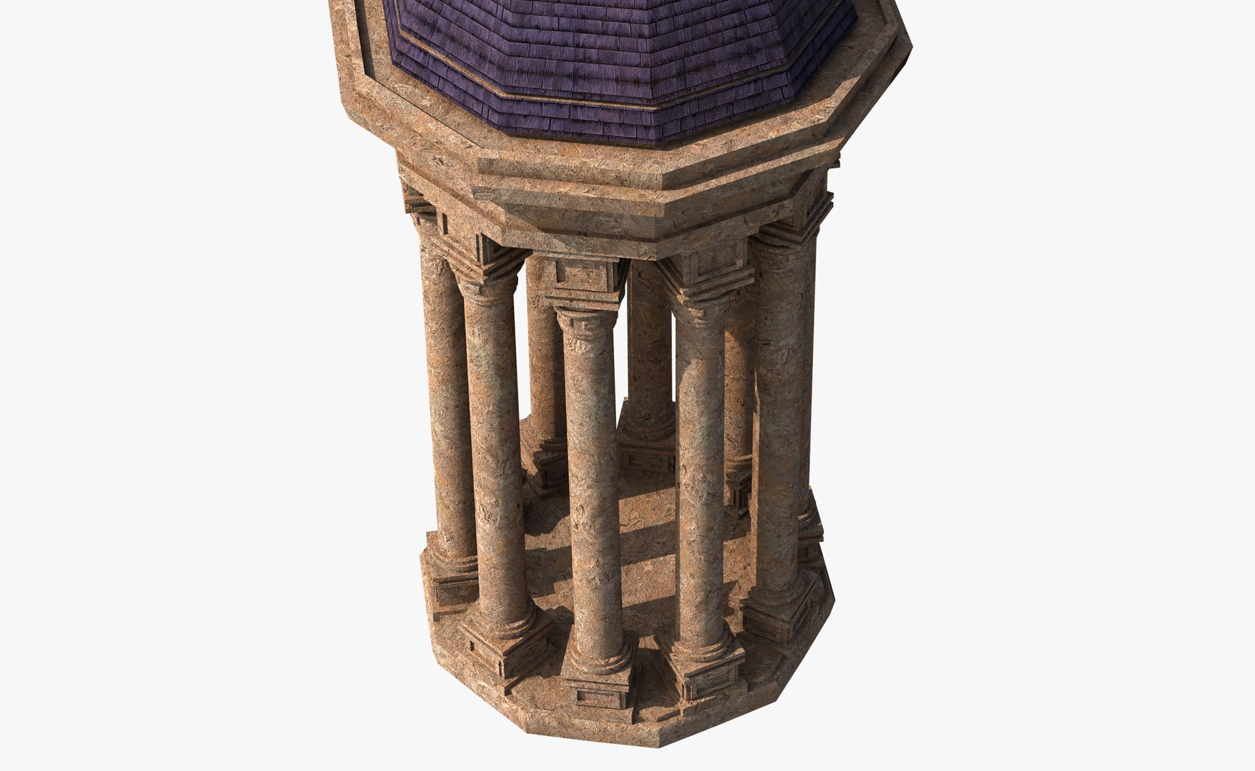 Free 3D Free Classic Mini Temple Model - TurboSquid 1888572