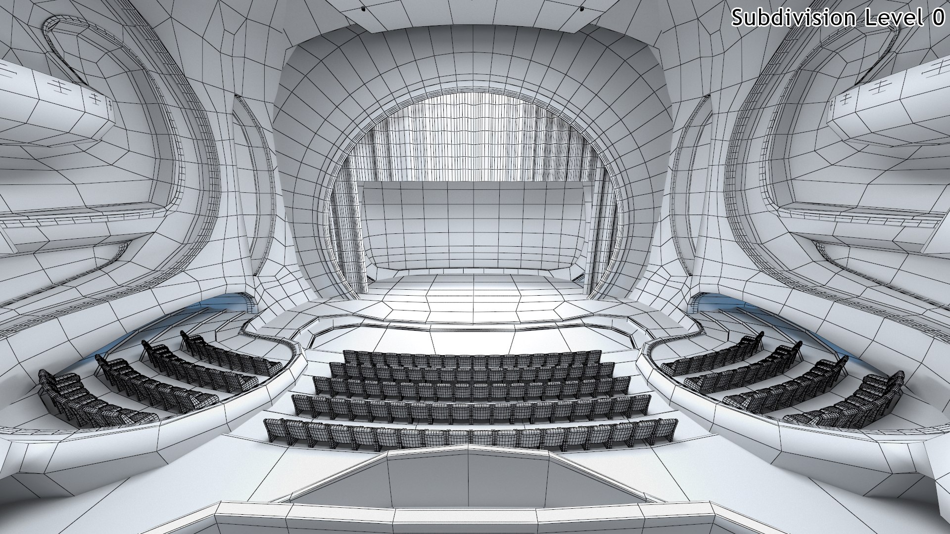 3D Model Modern Theater Interior - TurboSquid 1794445